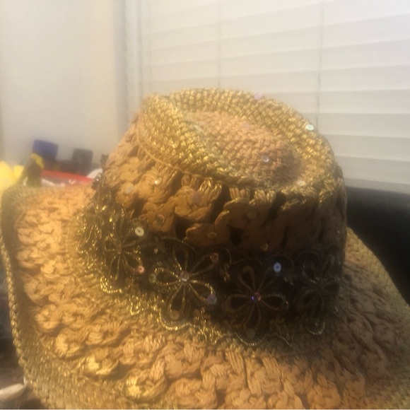 whittall & Son Hats | Accessories | Whittal Shon Ladies Straw Sequin ...
